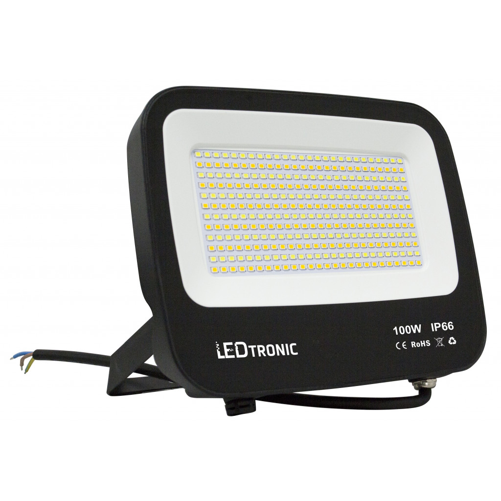 Ledtronic lyskaster med dimming og valg av lysfarge 100 watt - Kamled AS Nettbutikk